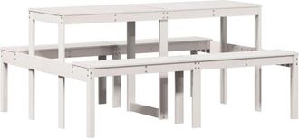 vidaXL Vidaxl - Picknicktisch 160x134x75 cm Massivholz Kiefer 492807