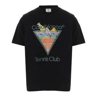Casablanca Homme, Tops, Noir, Taille: XL T-Chemises