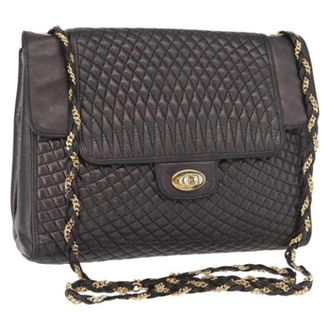Bally Pre-owned Leder Umh&auml;ngetasche - - Pre-owned - Damen - Schwarzk - ONE SIZE