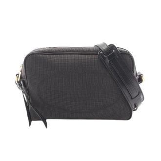 Prada Pre-owned Logo Jacquard Canvas Leather Shoulder Bag - - Pre-owned - Damen - Schwarzk - ONE SIZE