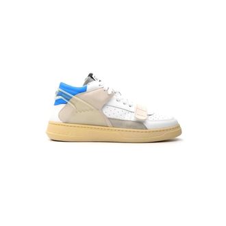 RUN OF Wei&szlig;e Leder- und Wildleder-Sneakers - - Shoes - Herren - Wei&szlig; - 41 EU