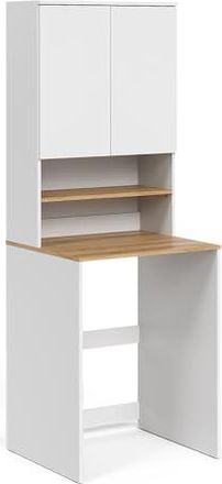 Vicco Armoire Machine à Laver Viktor, Blanc/Artisan, 68x88.2cm 2 pièces avec étagère