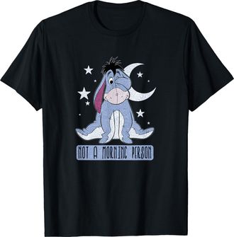 Disney Winnie The Pooh Eeyore Moon & Stars No Mornings T-Shirt