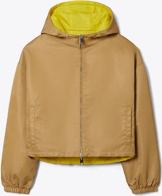 Tory Burch Damen Wendbare, kurze Nylonjacke