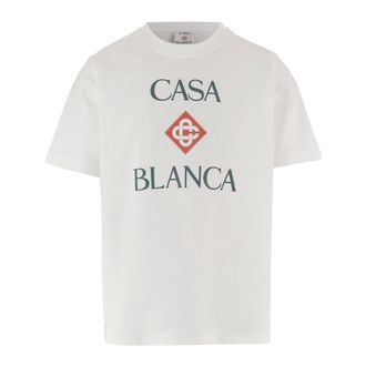 Casablanca Homme, Tops, Blanc, Taille: 2XL T-Chemises