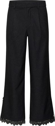Kaffe Sakura Weite Hose - - Trousers - Damen - Grau - M
