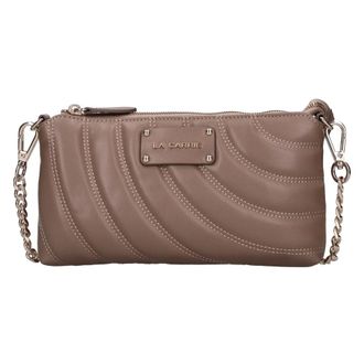 La Carrie Umh&auml;ngetasche aus Leder - - Bags - Damen - Beige - ONE SIZE
