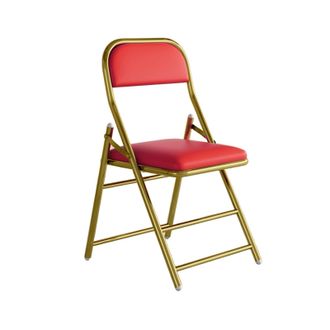 Generic Klappstuhl Gepolstert Einzeln mit Lehne Bis 100kg Belastbar Klappst&uuml;hle Camping Faltbar mit Metallrahmen Platzsparend f&uuml;r G&auml;ste K&uuml;che B&uuml;ro Hochzeit un