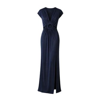 La Petite Robe Di Chiara Boni Femme, Robes, Bleu, Taille: 40 FR Robe Maxi Zunilda
