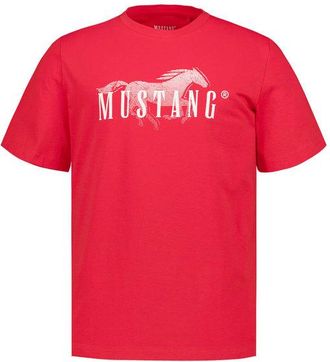 Mustang Jeans Herren T-Shirts rot