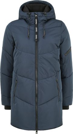 Oxmo OXJunchen Damen Winterjacke Damenjacke Jacke mit Kapuze Eingrifftaschen Rei&szlig;verschluss Regular fit, Gr&ouml;&szlig;e:M, Farbe:Insignia Blue (194010)