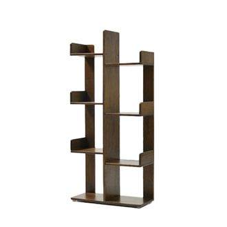 Generic Eck-B&uuml;cherregal aus massivem Holz mit 3 bis 5 Etagen, kreativ gebogenes vertikales B&uuml;cherregal, Aufbewahrungsregal for B&uuml;cher und Zeitschriften(Color 