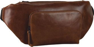 Leonhard Heyden Leder G&uuml;rteltasche Umh&auml;ngetasche Porto Crossbag Brown braun