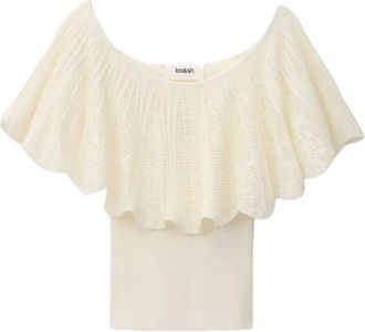 BA&SH Femme, Blouses et Chemises, Beige, Taille: 36 FR TOP Salda - 0-5: 1,Colors: Ecru