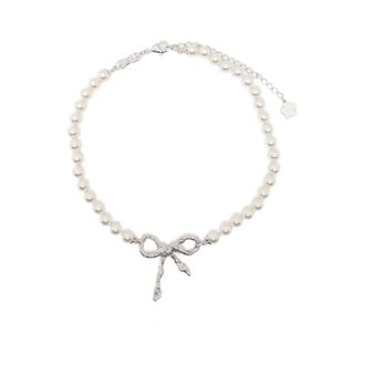 Shushu/Tong Shushu/Tong, Femme, Accessoires, Blanc, Taille: ONE Size Ribbon Necklace