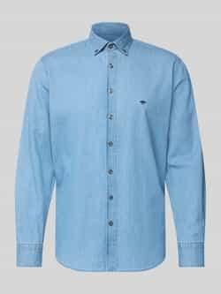 Fynch-Hatton Regular Fit Freizeithemd mit Button-Down-Kragen
