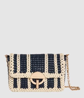 Vanessa Bruno Sac Nano Moon Marine/Cr&egrave;me