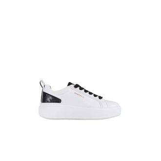 Alexander Smith Stone Donna in Wei&szlig; und Ferse in grauem Leopardenmuster-Laminat - - Shoes - Damen - Wei&szlig; - 36 EU