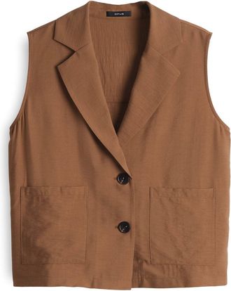 OPUS Damen Weste | Weste WILESSA Regular Key-Piece für individuelle Looks golden oak, 42