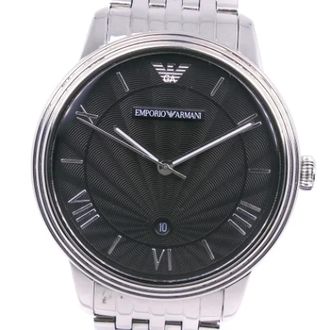 Armani Pre-owned Metall watches - - Pre-owned - Herren - Schwarzk - ONE SIZE