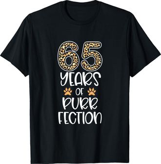 BDAZ 65 Years of Purrfection 65th Birthday Cheetah Print Animal T-Shirt