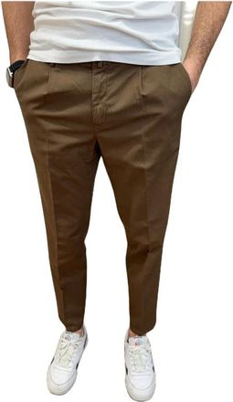BRIGLIA 1949 Homme, Pantalons, Brun, Taille: XL Pantalon court