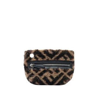 Fendi Pre-owned Shearling Clutch - - Pre-owned - Damen - Braun - ONE SIZE