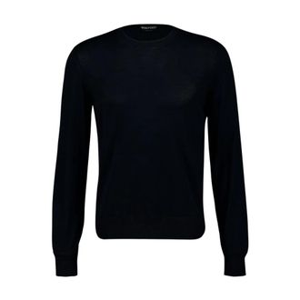 Tom Ford Klassischer Rundhals-Strickpullover - - Knitwear - Herren - Schwarzk - M