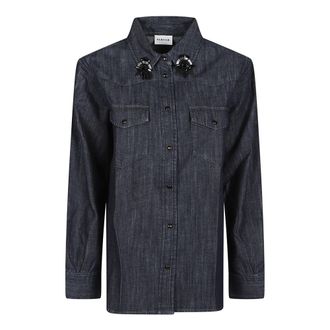 P.A.R.O.S.H. P.a.r.o.s.h., Femme, Blouses et Chemises, Noir, Taille: 38 FR Candore Long Sleeve Shirt