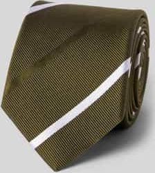 Olymp Seidenkrawatte aus reine Krawatte mit Logo-Patch (6,5 cm)