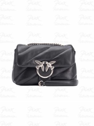 Pinko Pinko, Femme, Sacs, Noir, Taille: ONE Size Mini Love Bag Puff