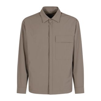 Herno Homme, Chemises, Brun, Taille: 2XL Shirt Jacket Functional