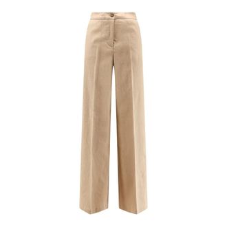 Pinko Pinko, Femme, Pantalons, Beige, Taille: 40 FR Wide Pantalons