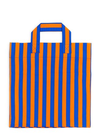 Sunnei Mens Shopper Bag With Striped Pattern Multicolour Cotton Handbags Hand