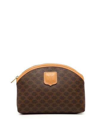 Celine 2015 Macadam Coated Canvas pouch - Marron