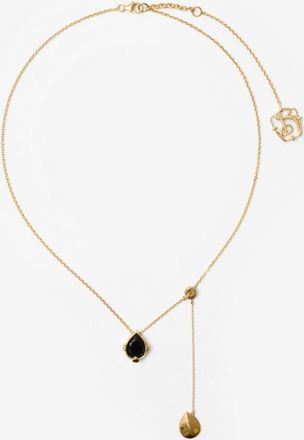 Burberry Kette Shield mit Onyx-Anhänger