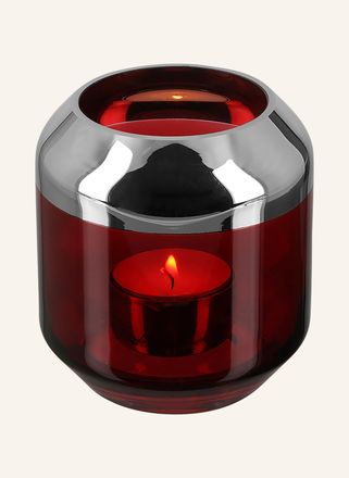 Fink Teelichthalter, Vase Smilla rot
