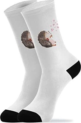 Generic H&eacute;risson Aquarelle Soufflant Un Coeur Chaussettes Respirantes Chaussettes Sport L&eacute;g&egrave;res Chaussette Homme Pour Travail Affaires Homme 40Cm