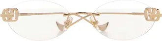 Valentino Garavani SUNGLASS Gold-Tone Glass Fibre Sunglasses - Gold