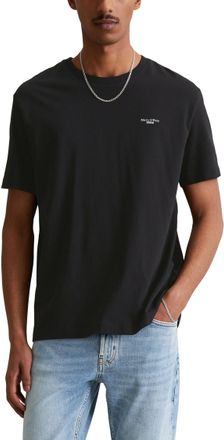 Marc O'Polo Denim Herren T-Shirt aus Bio-Baumwolle Regular Fit, Schwarz (Black), XL