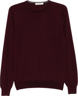 La Fileria Maglia in Lana Vergine - Homme - Pulls - Rouge - Taille: 2XL