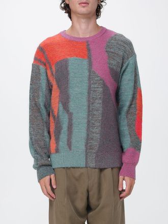 Paul Smith Pull &agrave; col rond et coupe d&eacute;contract&eacute;e en m&eacute;lange de laine et mohair &agrave; motif abstrait