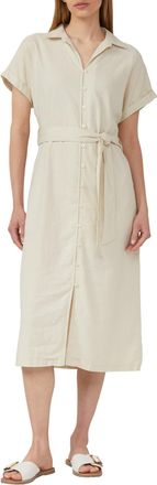 s.Oliver Midikleid aus Leinenmix mit Eingrifftaschen