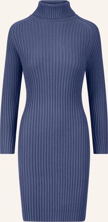Apart Rippenstrickkleid blau