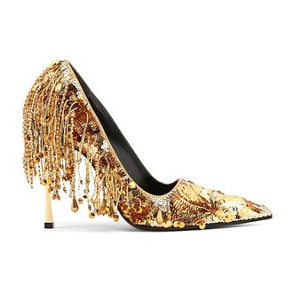 Gucci Pumps Stoff L.s. - - Shoes - Damen - Gelb - 38 1/2 EU