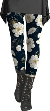 Generic Legging De Sport Femme Push Up - Vintage Tummy Control Pantalons De Yoga Grande Taille dhiver Collant Mode Chaud Legging Long Sport Tenue Sport Imprim