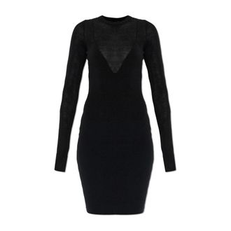 Versace Figurbetontes Mini-Strickkleid - - Dresses - Damen - Schwarzk - L
