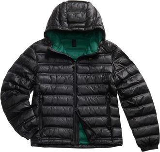 Blauer Homme, Vestes, Noir, Taille: 2XL Veste Matelassée Homme avec Capuche