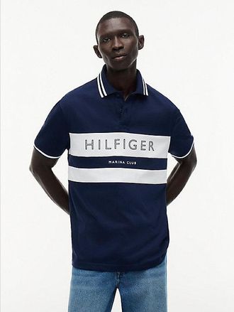 Tommy Hilfiger Polo coupe standard &agrave; liser&eacute; et logo