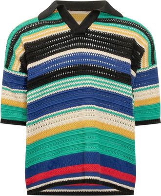 Laneus Homme, Tops, Multicolore, Taille: M Polo en maille